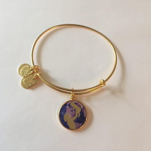 Alex and Ani | Jewelry | Alex And Ani Hand In Hand Bangle Gold Finish ...